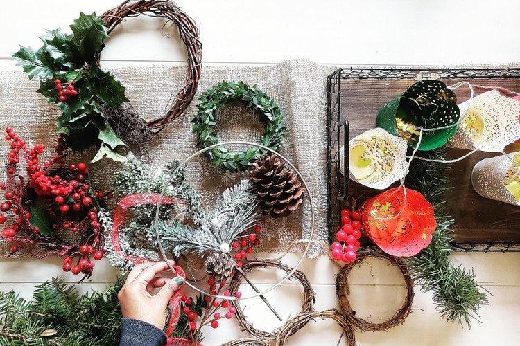 Wreath Making Experience For Virtual Holiday Parties
